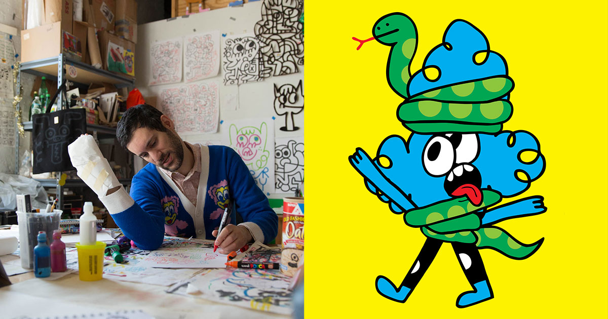 How Jon Burgerman Turned Doodling into a Day Job - Artsy