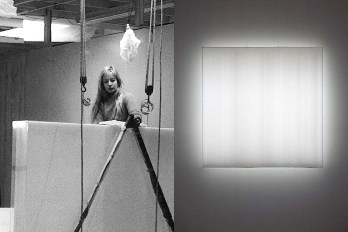 Mary Corse a survey in industrial material