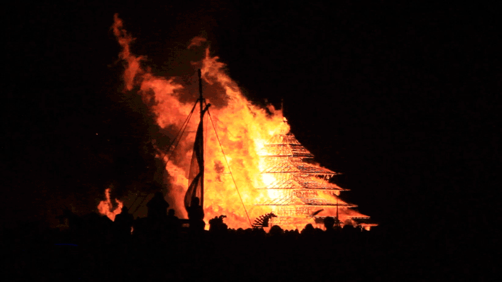 Aesthetic Forest Fire Gif