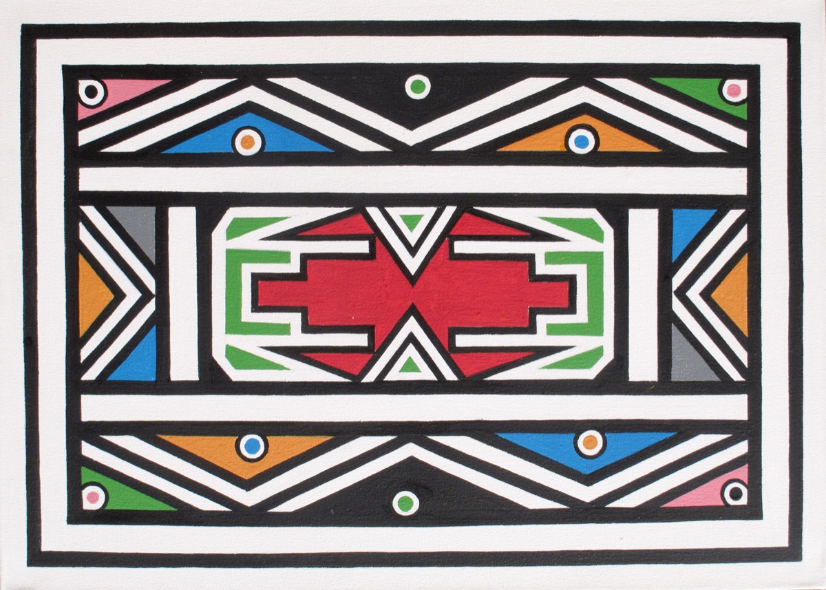 Ndebele Patterns Black And White / This hat honors the ndebele house ...