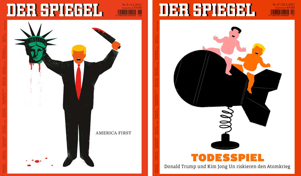 Meet Edel Rodriguez, the Artist behind Der Spiegel’s Trump Covers - Artsy